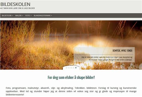 Biofoto Sørlandet Bildeskolen Lærerik Nettside Av Magne Myhren
