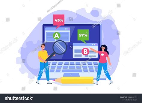 Ab Comparison Split Testing Concept Vector Stock Vector Royalty Free Shutterstock