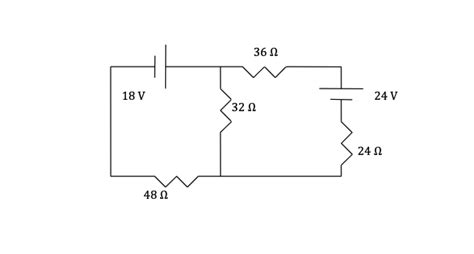 Solved Determine The Currents In The Circuit Chegg Com