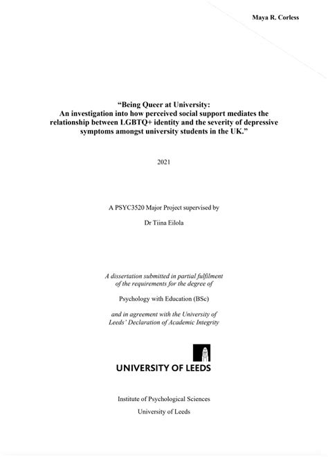 Maya Corless On Linkedin I Am Proud To Announce I Have Submitted My