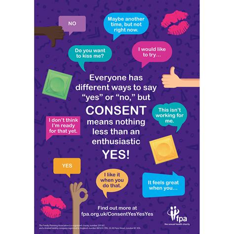 Consent Nothing Less Than An Enthusiastic Yes Poster Pack Of 5