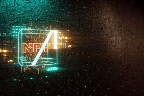 Nft 디지털 아트 대체 불가능 토큰 블록체인 기술 암호화 데이터 블록 수집 고유 조각 대체 불가능한 암호화 토큰 3d 렌더링 3d 일러스트레이션 공간을 복사합니다