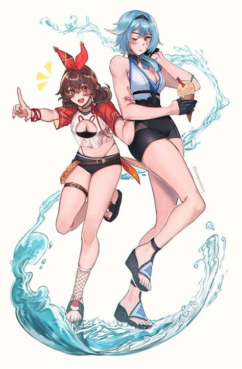 Swimsuits Eula And Amber By Kiegenshin Rchurchofeula
