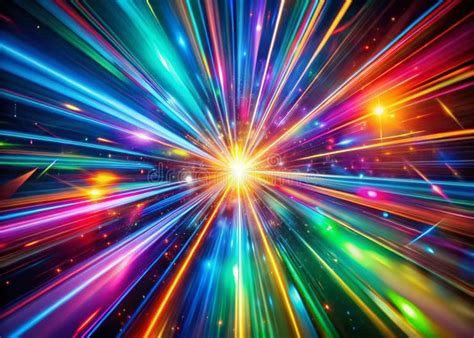 Stunning Macro Photography Of A Multicolored Abstract Light Beam