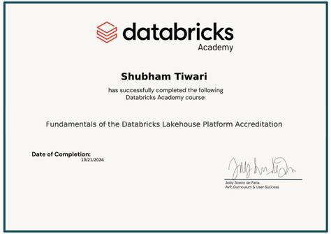 Shubham Tiwari On Linkedin My First Databricks Badge