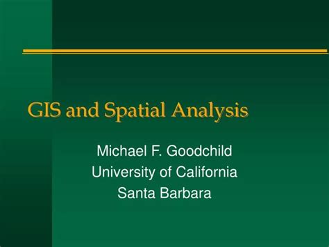 Ppt Gis And Spatial Analysis Powerpoint Presentation Free Download Id6685289