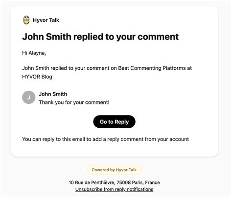 Notifications Hyvor Talk Docs