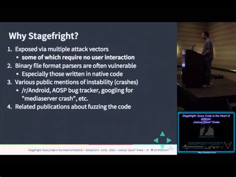 Conference Talks Talk Break Me09 Stagefright Scary Code In The Heart