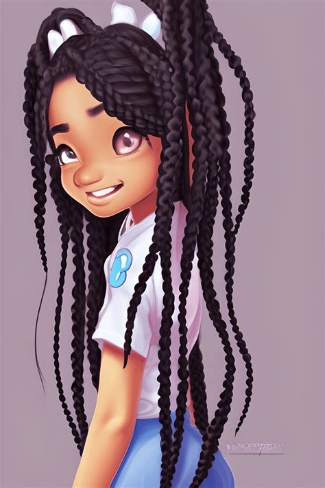 Pixar Flirty And Sexy Cartoon Black Teenage Girl Creative Fabrica