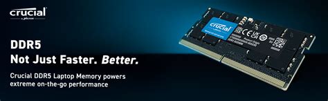 ذاكرة رام للاب توب بسعة 16 جيجابايت 4800 ميجاهرتز Cl40 Ddr5 من كروشال Ct16g48c40s5 ، سعة 16 0