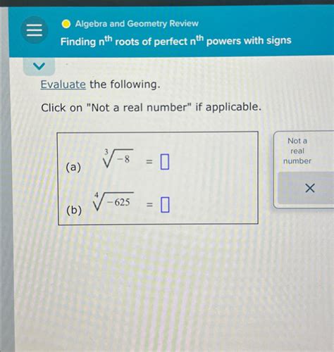 Solved Algebra And Geometry ReviewFinding Nth Roots Of Chegg Com