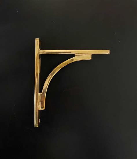 Minimalist Shelf Bracket Stylish And Durable Unlacquered Brass