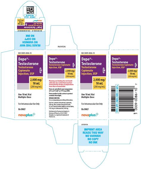 Depo Testosterone Package Insert Prescribing Information