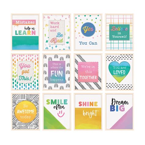Carson Dellosa Mini Posters Creatively Inspired Poster Set 12 Mini