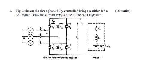 Fig 3 Shown The Three Phase Fully Controlled Bridge