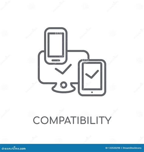 Linear Compatibility Icon From General Outline Collection Thin Line
