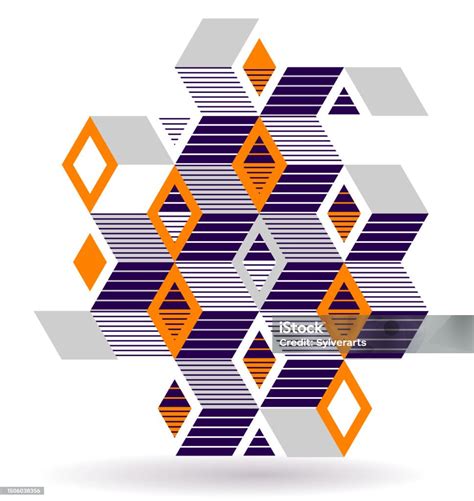 3d 아이소메트릭 큐브 기하학적 배경 다양한 형태의 Op 아트 블록 다각형 그래픽 디자인 입방체 테마가 있는 추상 벡터 아트 3차원 형태에 대한 스톡 벡터 아트 및 기타