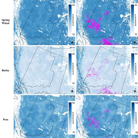 Suitability Maps Of Select Crops Focused To Northern Alberta With Sads Download Scientific