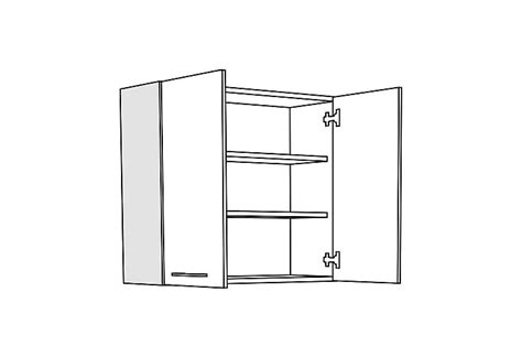Кухненски шкаф горен с две врати In Mdf V80 кашмир гланц • Модулна кухня In Mdf кашмир гланц