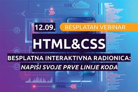 Htmlandcss Besplatna Interaktivna Radionica Napiši Svoje Prve Linije