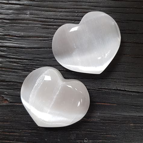 Selenite Heart Craftstones