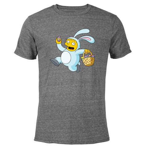 The Simpsons Ralph Wiggum Easter Bunny Funny Short Sleeve Blended T Shirt For Adults