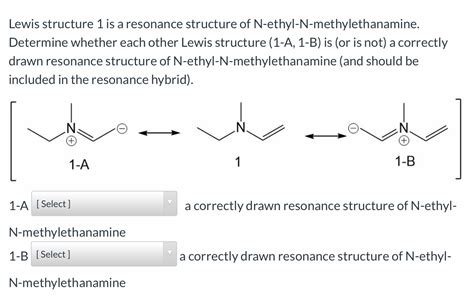 Solved Lewis Structure 1 Is A Resonance Structure Of
