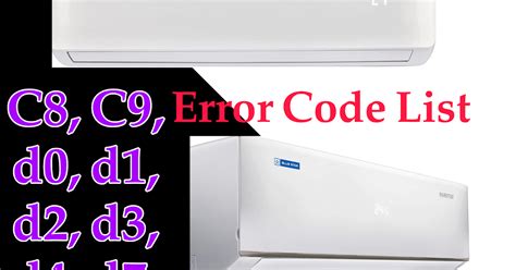 Blue Star Inverter AC Error Code List Fault And Solution Part