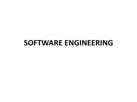 Software Engineering Documents Pptx