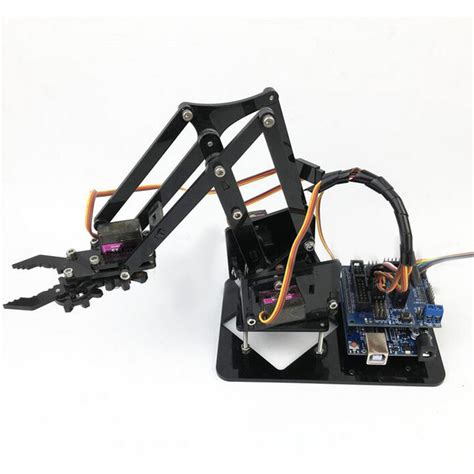 Robots 4dof Robot Arm With Remote Control Ps2 Self Assemble With Mg90s Servo For Un R3