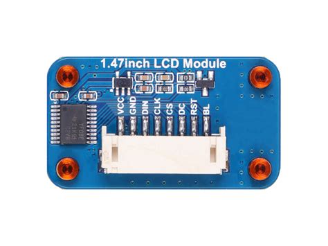 1 47inch lcd display module rounded corners 172x320 resolution spi