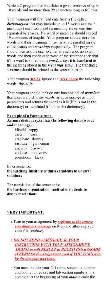 Solved Please Solve It In C Program Write A C