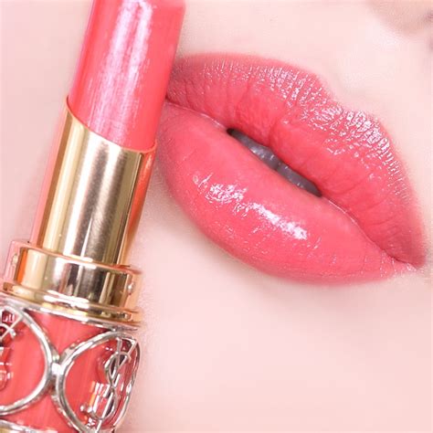 봄에 어울리는 코랄립 입생로랑 루쥬 볼립떼 샤인 16호 예뿜 네이버 블로그