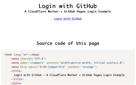 github oauth login ・ built with workers ・ cloudflare workers©