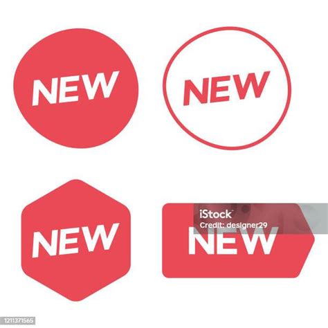 새 스티커 또는 태그 아이콘 세트 흰색 배경에 프로모션 및 판매 레이블 벡터 디자인 새로운에 대한 스톡 벡터 아트 및 기타 이미지 새로운 배지 아이콘 Istock