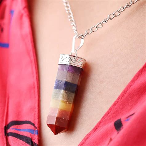 Buy 7 Chakra Pencil Pendant Chakra Healing Shubhanjali