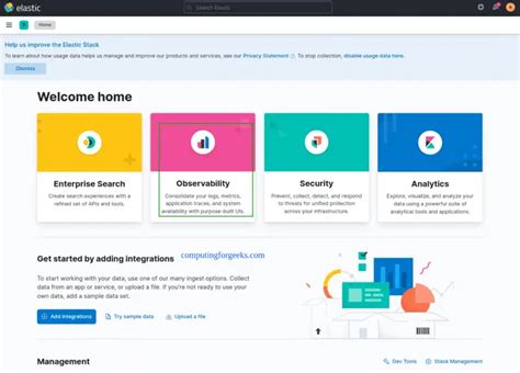 Run Elastic Stack ELK On Docker Containers With Docker Compose ComputingForGeeks