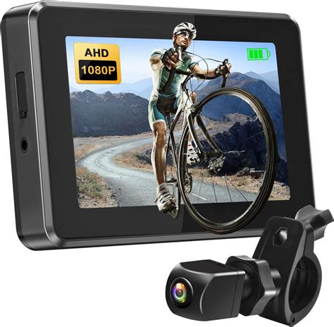 Bike Camera Rechargeable Battery 360° Rotation 4 3 Hd 1080p Monitor Color Night