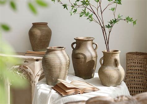 화병·화분 투스칸 빈티지 토기 토분 도자기 화병 3타입 거실 인테리어 엔틱 테라코타 꽃병 장식 C D 오늘의집 쇼핑