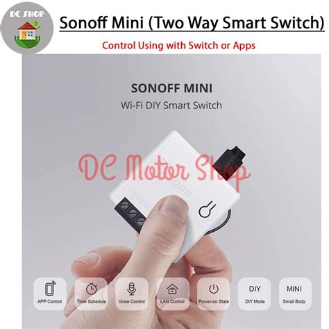 Jual Sonoff Mini Two Way Smart Switch Control From Switch And Apps