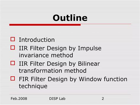 Fir And Iir Filterdesign Ppt