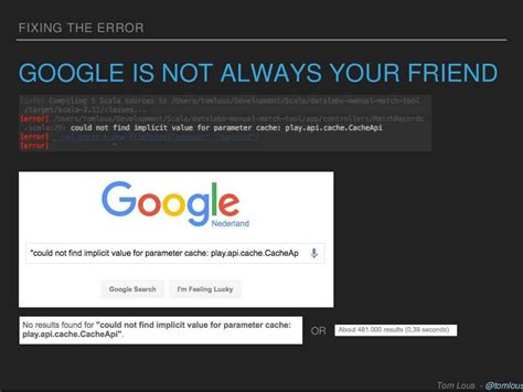 Googling The Error Message