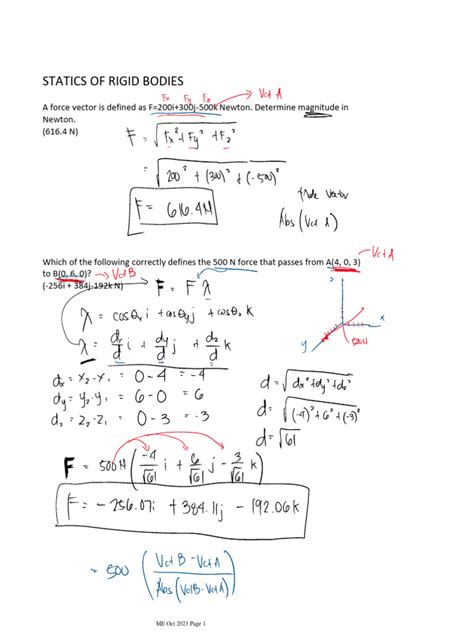 Statics Of Rigid Bodies Pdf Force Friction