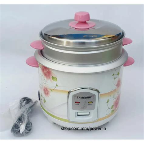 Samsonic 1 8l 700w Rice Cooker 4 လုံးအပြည့်ချက် Mm