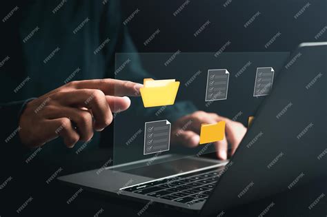 Premium Photo Automated Process To Manage Document Files Efficiently Document Management