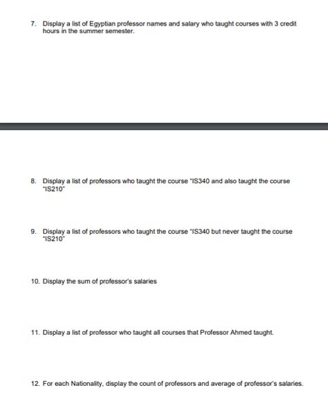Solved Relational Algebra Exercise Consider The Following Chegg