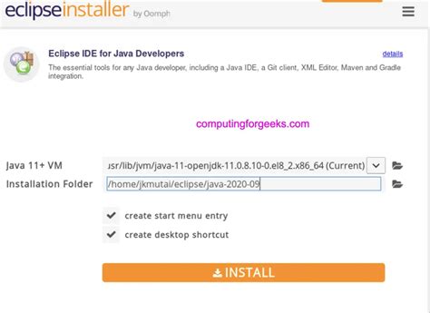 How To Install Eclipse Ide On Centos Rhel Computingforgeeks