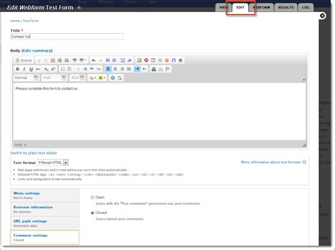How Do I Create A Web Form Page Drupal Cloud Service