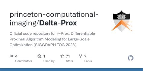 Felix Heide On Linkedin Github Princeton Computational Imagingdelta Prox Official Code