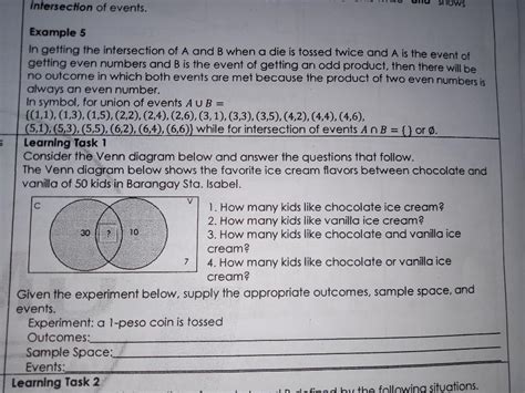 Solved Intersection Of Events Shows Example 5 In Getting